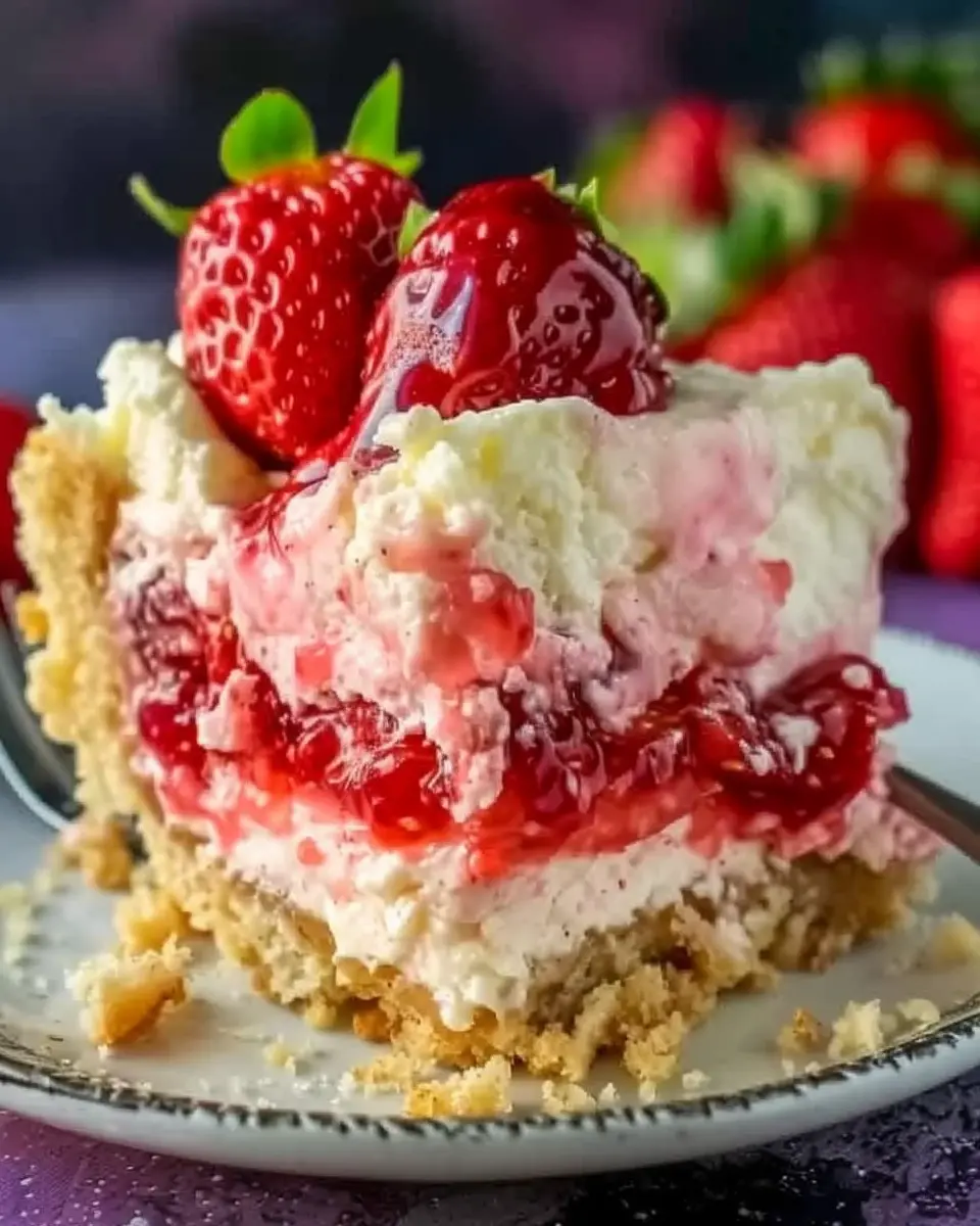 strawberry cheesecake dump cake