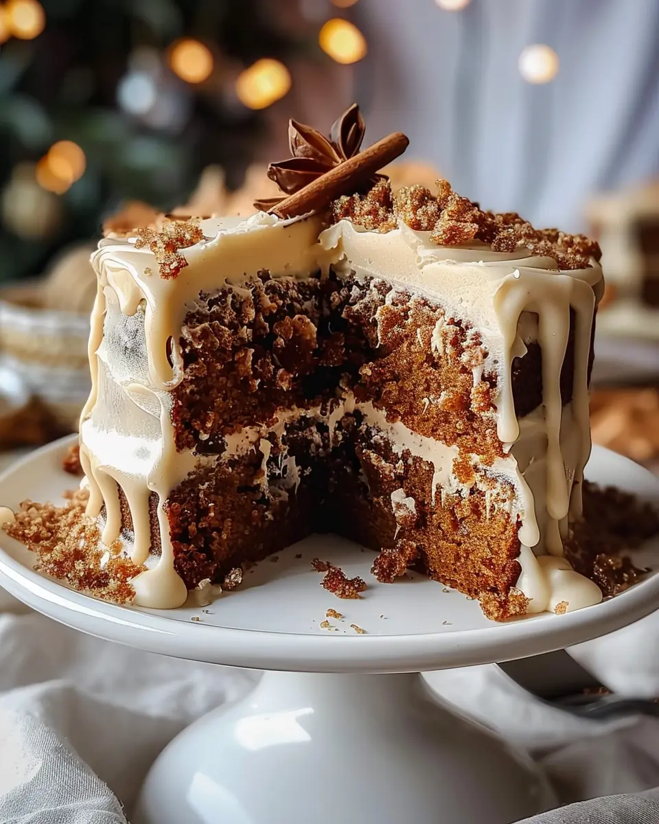 Gingerbread Cake Cinnamon Molasses Frosting