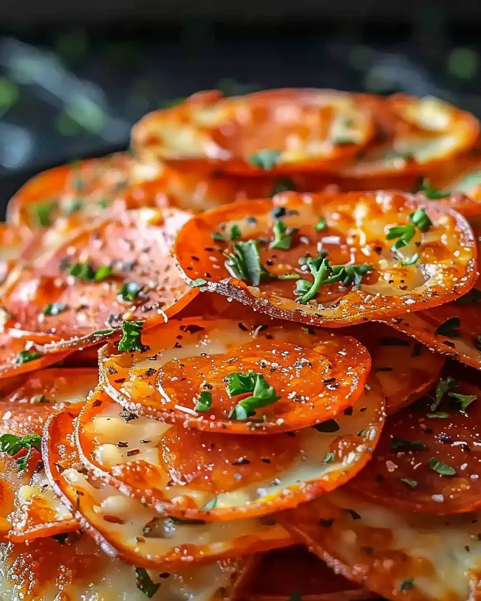 Pepperoni Cheese Crisps