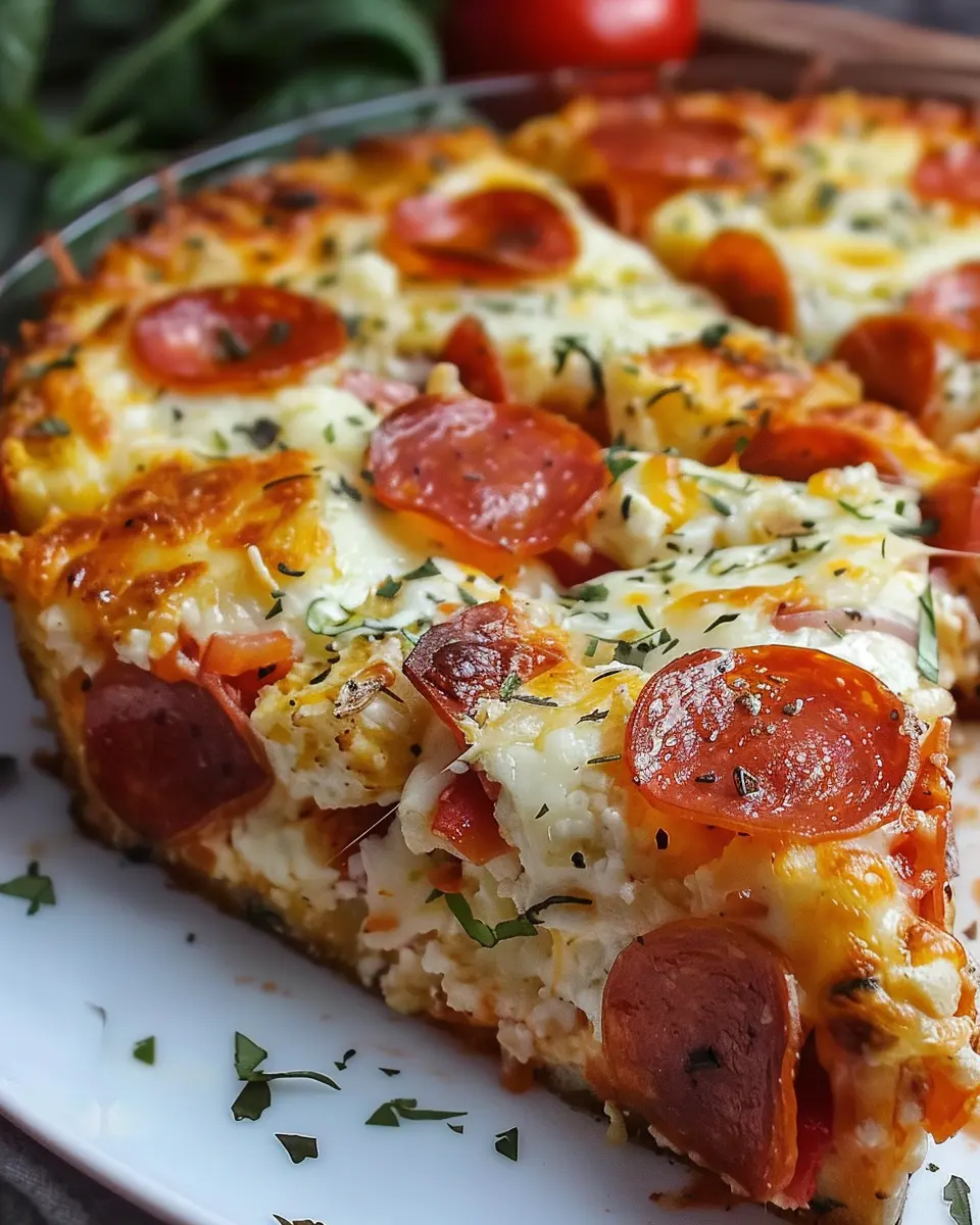 pizza style cottage cheese bake