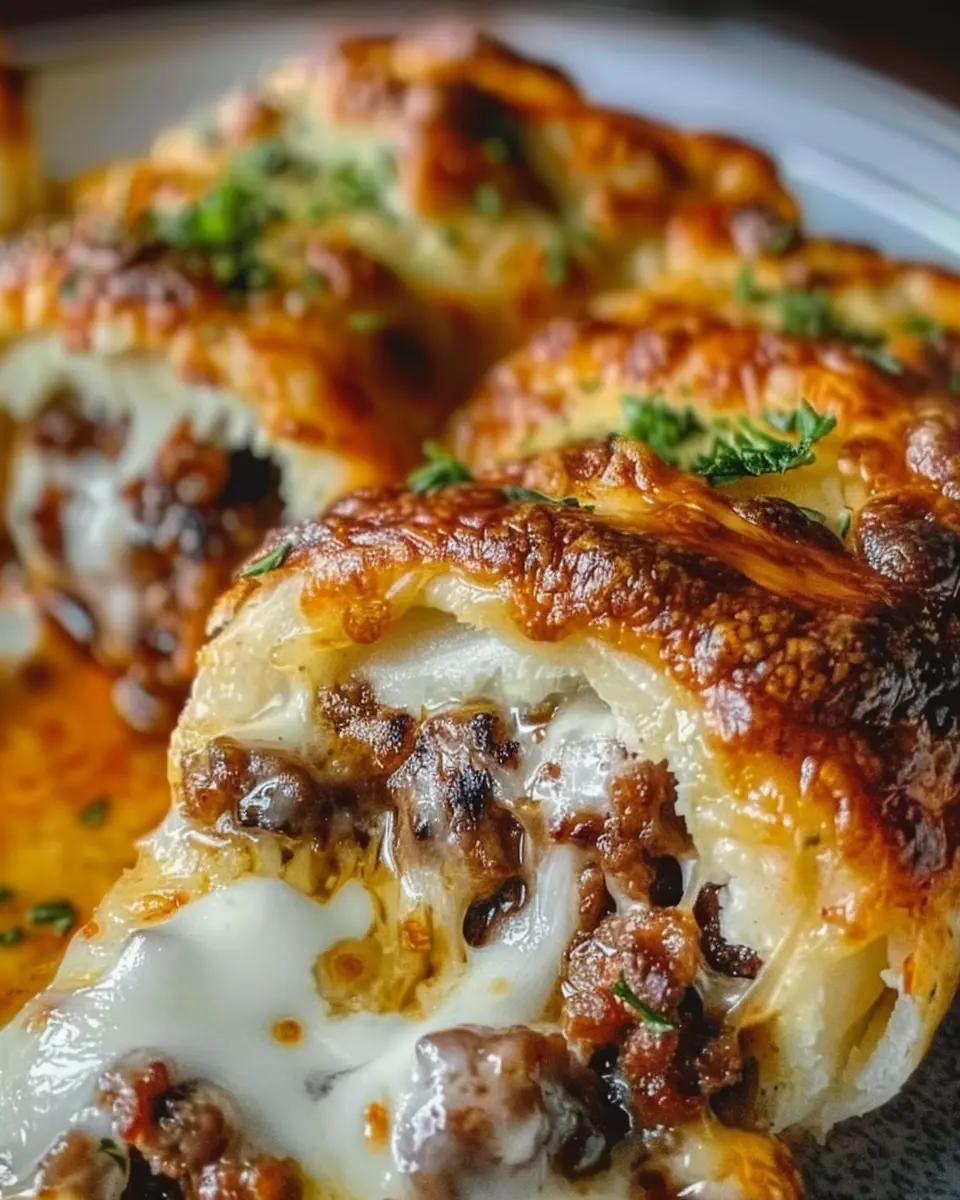 cheesy ground beef roll